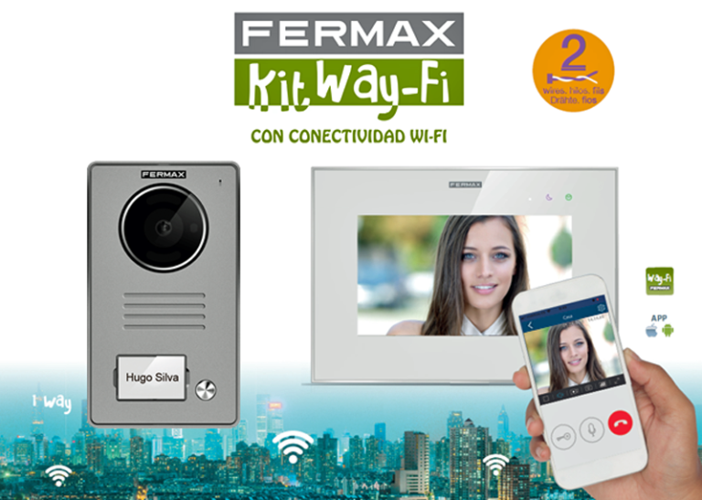 Vigilancia y conexión continua con el hogar con el videoportero Kit Way-FI de Fermax • CASADOMO