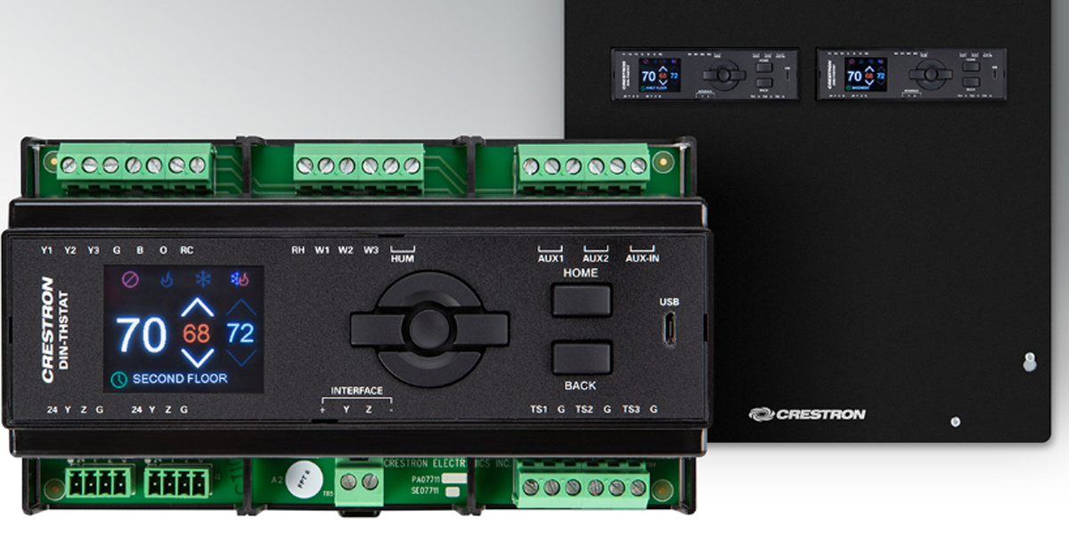 La solución de Crestron permite centralizar los termostatos de los ...