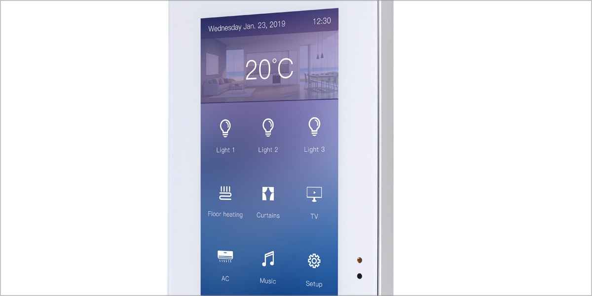 Enviro, el panel inteligente multifuncional con KNX para el control de ...