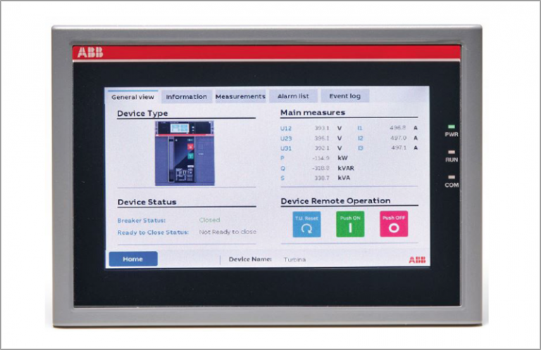 ABB lanza una pantalla táctil para la monitorización de varios cuadros ...