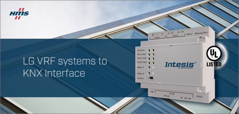 La interfaz LG VRF a KNX de Intesis incluye funciones de monitorización ...