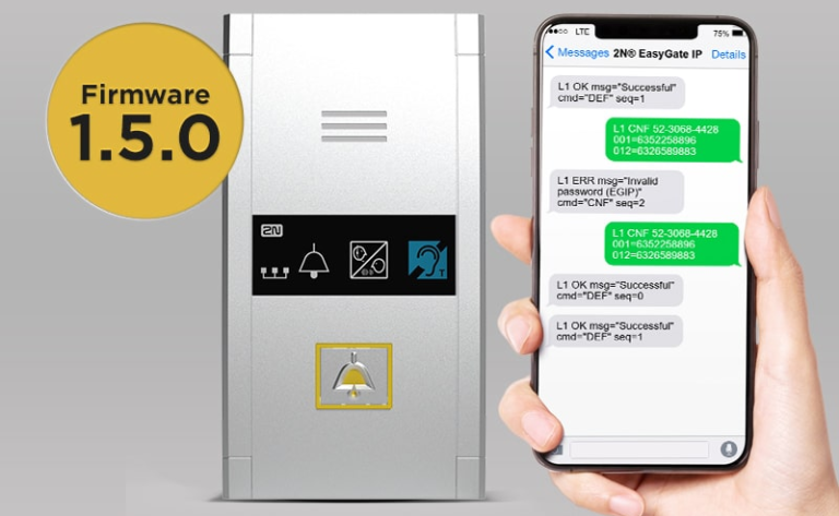 El nuevo firmware del 2N EasyGate IP utiliza los SMS para configurar el ...