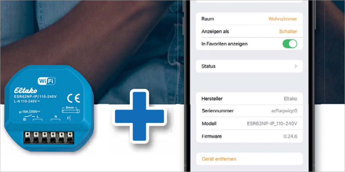 El nuevo telerruptor-relé con wifi de Eltako es compatible con el protocolo Matter y la gestión ...