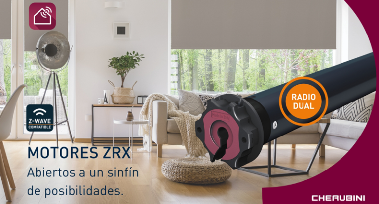 Los motores Z-Wave de CHERUBINI son compatibles para integrarlos con ...