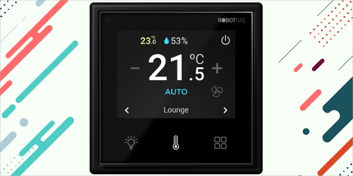 Catálogo de la pantalla táctil GD7570 de ROBOTBAS para el control domótico • CASADOMO