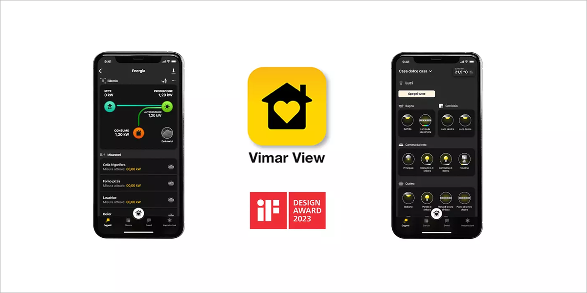 La aplicación View de Vimar ha sido galardonada con el premio iF Design Award 2023 • CASADOMO