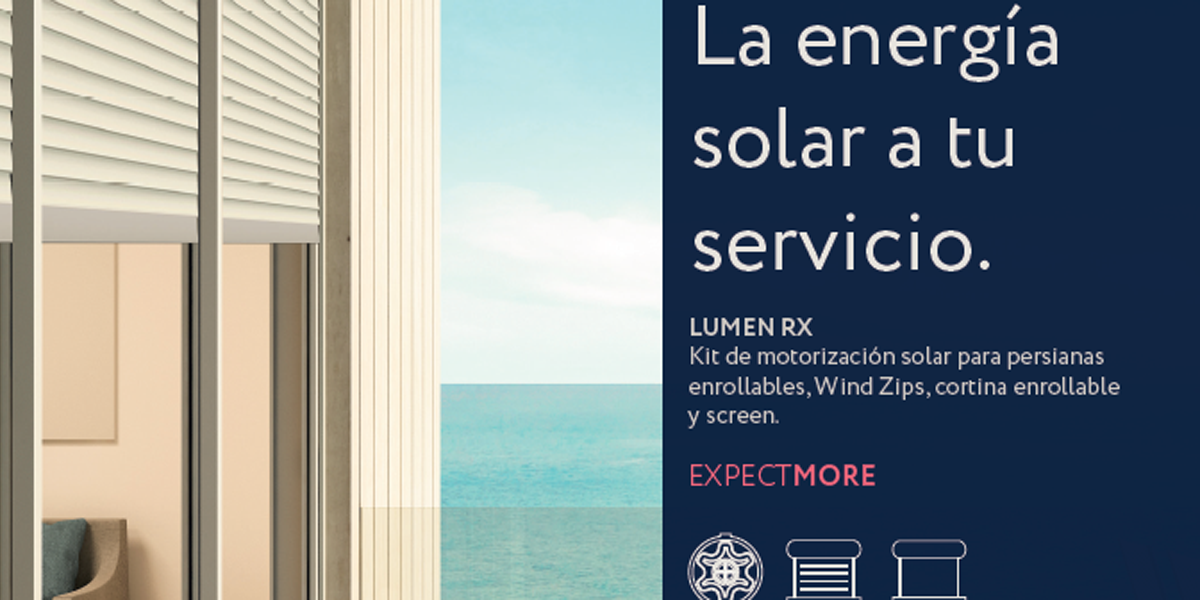 Sistema de automatización de persianas Lumen RX de CHERUBINI • CASADOMO