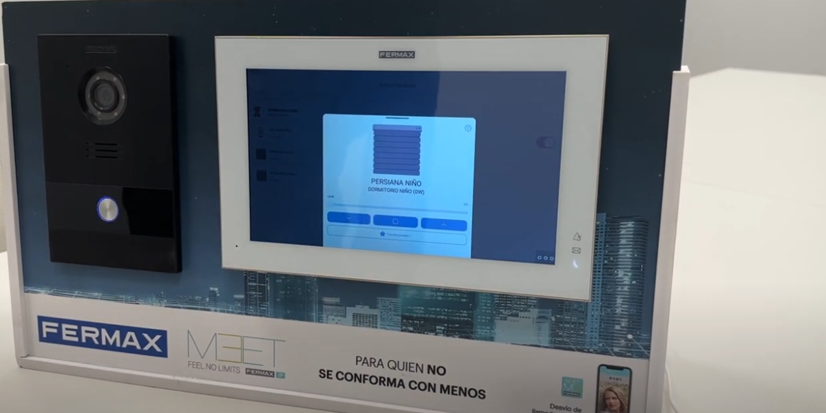Integración de las soluciones de Nice con el videoportero MEET de FERMAX • CASADOMO