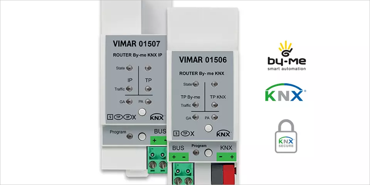 Nuevos routers By-me Plus KNX Secure de Vimar para replicar una automatización en varios ...