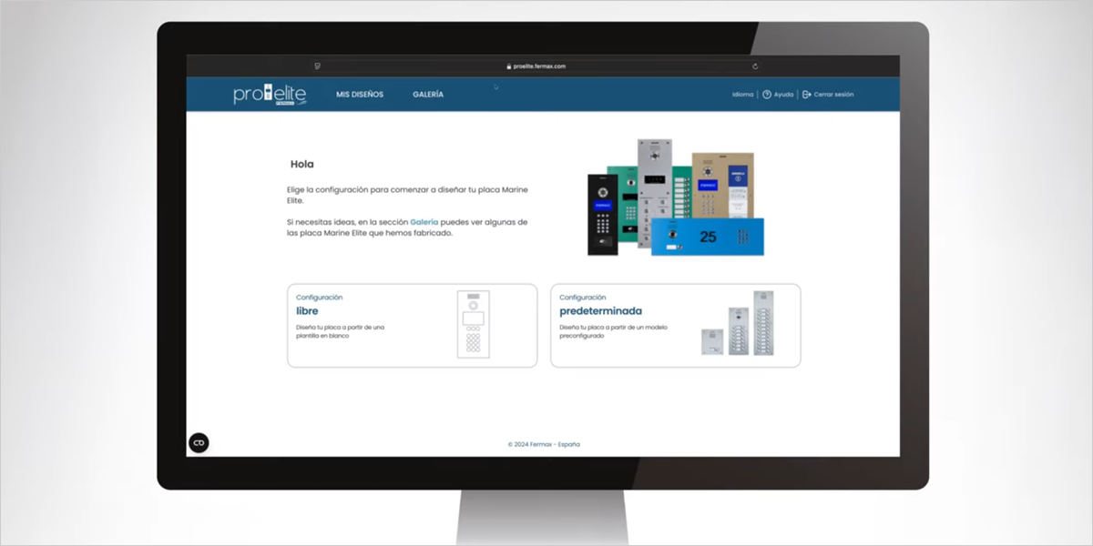Herramienta digital de configuración PROELITE de FERMAX • CASADOMO