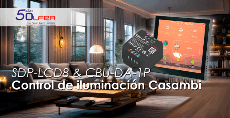 La pantalla SDP-LCD8 y el módulo CBU-DA-1P de Electrónica OLFER ...